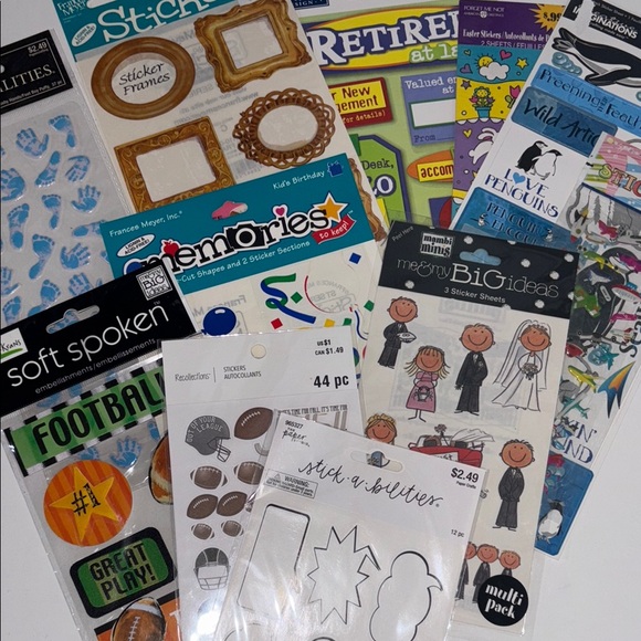 Office | Scrapbook Stickers Card Stickers Sticker Assortment Nwt 0s Me ...
